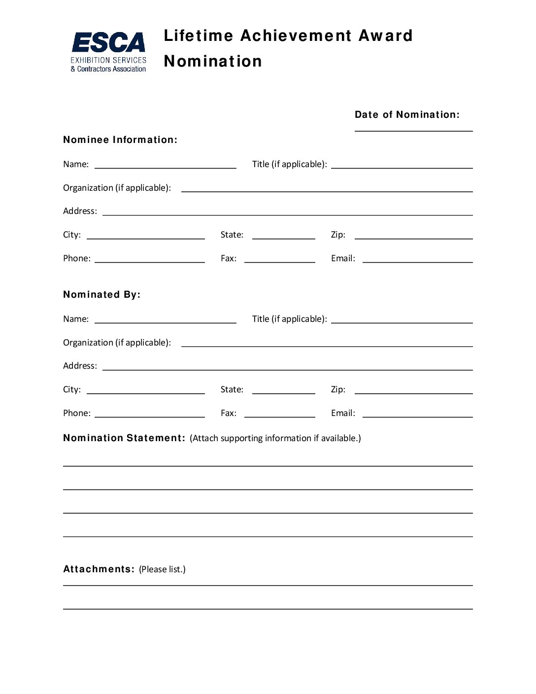 ESCA-Lifetime-Achievement-Award-Nomination-Template-5.3.11 » ESCA